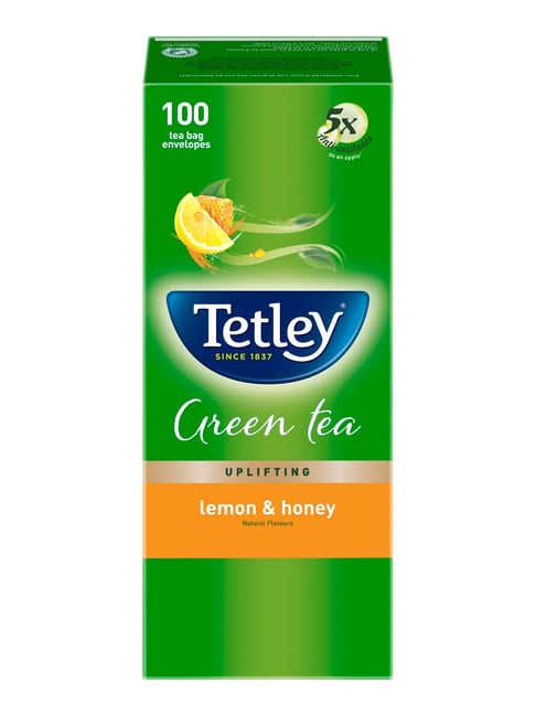 Buy Tata Tea Gold Leaf & Tetley Lemon and Honey Green Tea Bags Combo at ...