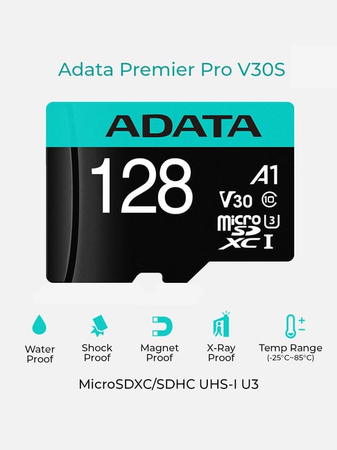 ADATA 128GB Class 10 Premier Pro UHS-I MicroSD Memory Card (A1, Black) from ADATA at best prices ...