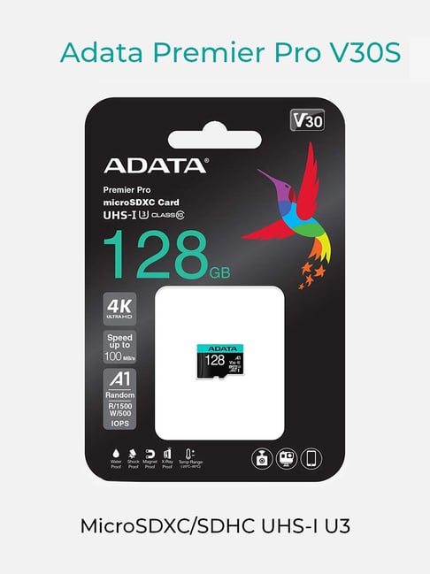 ADATA 128GB Class 10 Premier Pro UHS-I MicroSD Memory Card (A1, Black) from ADATA at best prices ...