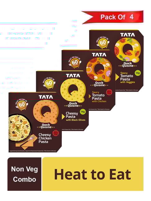 Buy Tata Q Pasta Party Combo of 4 Pasta at Best Price @ Tata CLiQ