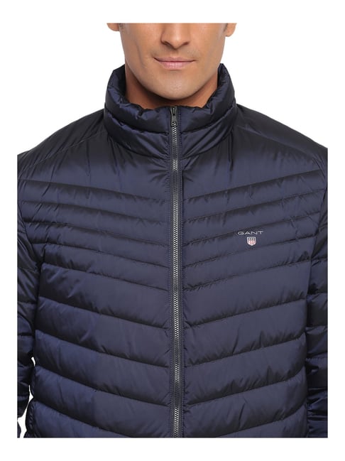 Buy GANT Navy Quilted Jacket Online at Best Prices | Tata CLiQ
