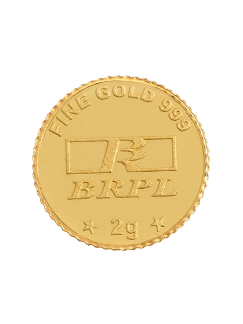 Buy Bangalore Refinery Lord Ganesha 24k (999) 2gm Gold Coin Online At ...