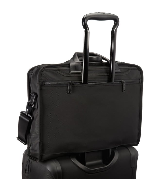 Buy Tumi Black Alpha Compact Large Screen Laptop Brief for Men Online ...