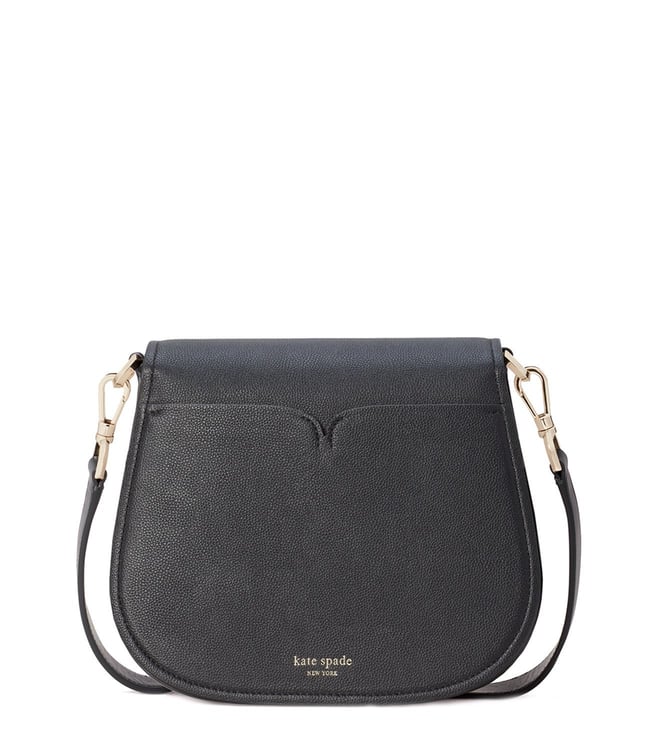 Buy Kate Spade Black Suzy Large Saddle Cross Body Bag for Women Online ...