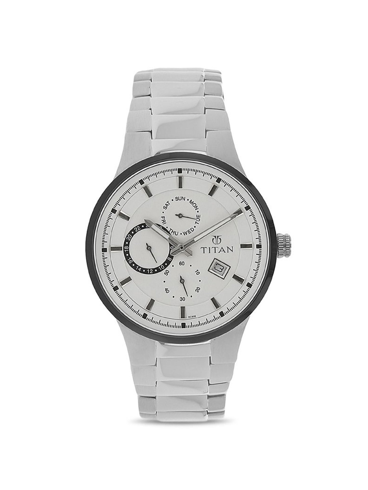 Titan Men Silver Analog Watch