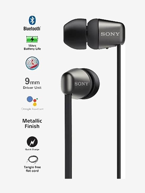 Buy Sony WI-C310 Bluetooth Earphones with Mic (Black) Online At Best ...