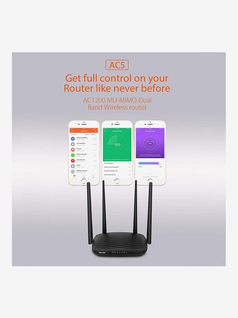 Buy Tenda AC5 AC1200 1200Mbps Smart Wireless Dual Band Router Online At ...