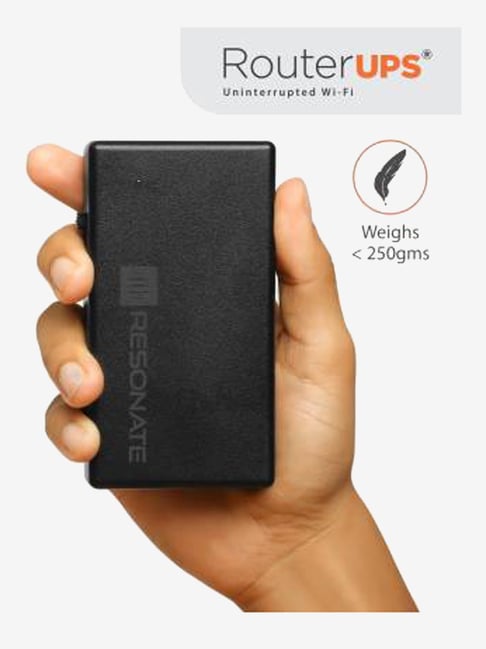 Resonate RouterUPS CRU9V Power Backup For Wi-Fi Router (Black) from ...