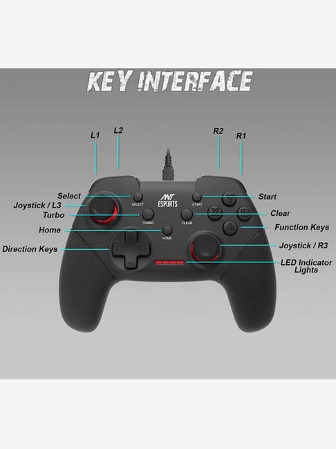 Ant Esports GP100 Joysticks Gaming Controller (Black) from Ant Esports ...