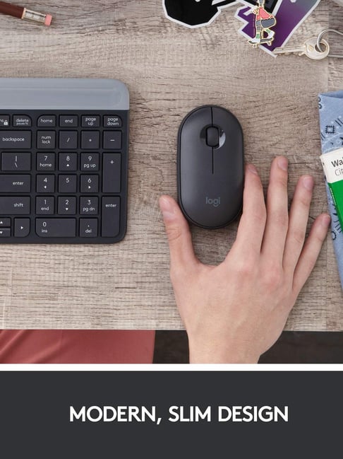 Buy Logitech Pebble M350 Wireless Optical Mouse (Graphite) Online At ...