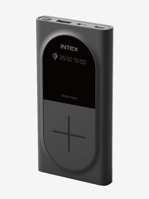 Buy Intex PB-10K Poly-4 10000mAh Wireless Charging Power Bank (Black ...