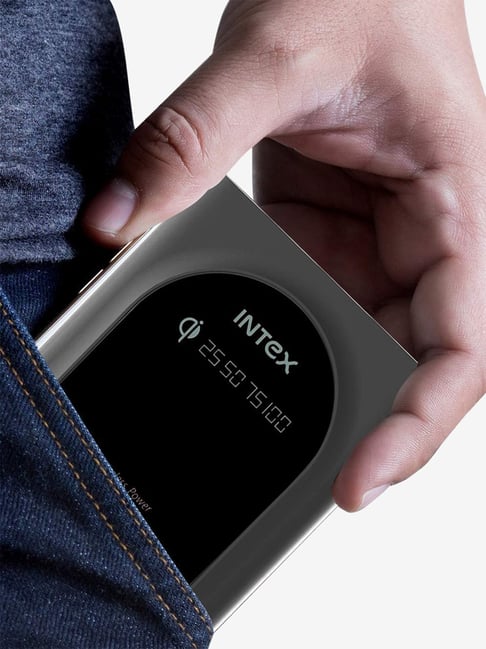 Buy Intex PB-10K Poly-4 10000mAh Wireless Charging Power Bank Online At ...
