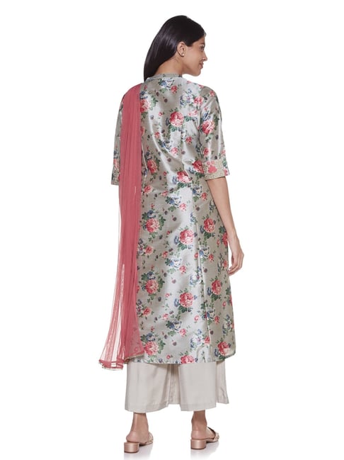 Buy Vark by Westside Multicolour A-Line Floral Ethnic Set for Women ...