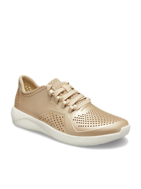 Buy Crocs Literide Champagne Gold Casual Shoes for Women at Best Price ...