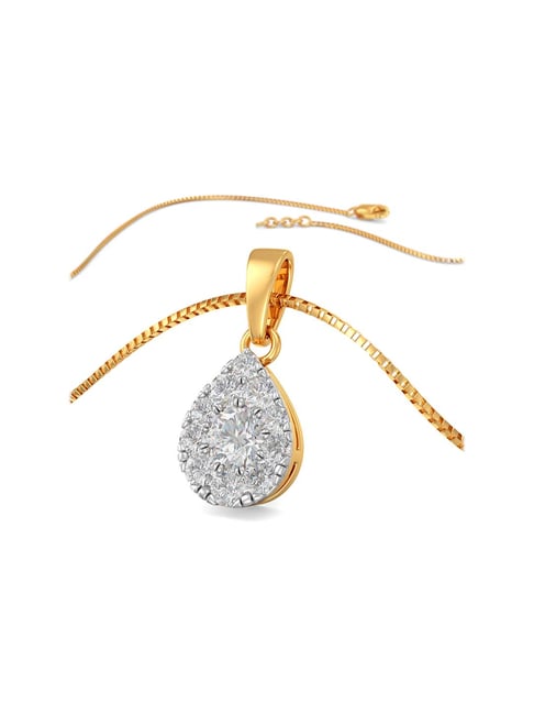 Buy Joyalukkas 18 kt Gold & Diamond Pendant without Chain Online At ...