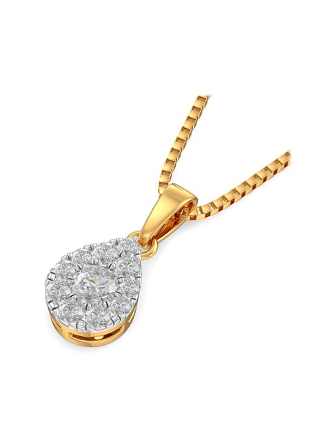 Buy Joyalukkas 18 kt Gold & Diamond Pendant without Chain Online At ...