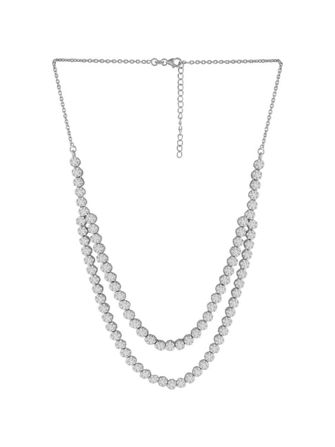 Buy Joyalukkas 92.5 Sterling Silver Necklace Set Online At Best Price ...