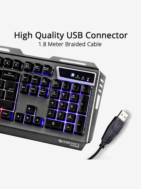 Buy Zebronics Zeb-Transformer-K Wired RGB Gaming Keyboard Online At ...