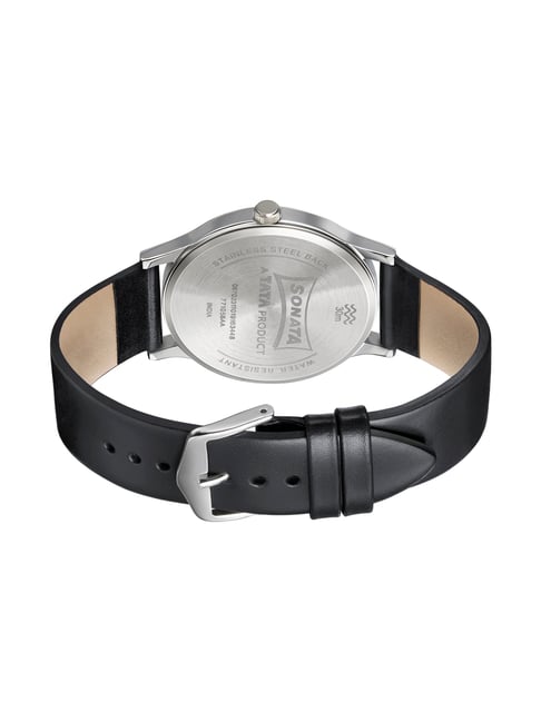 Buy Sonata 77105SL01 Smart Plaid Analog Watch for Men at Best Price ...