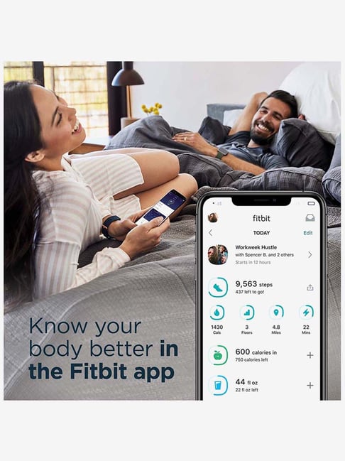 Fitbit Versa 2 FB507GYSR Health and Fitness Smartwatch (Stone & Mist ...