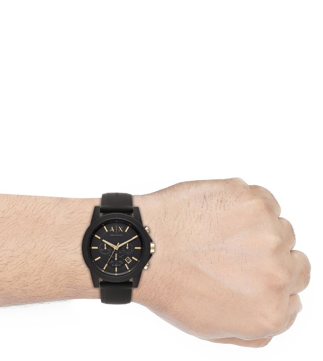 Buy Armani Exchange AX7105 Outer Banks Black Dial Watch for Men for Men ...