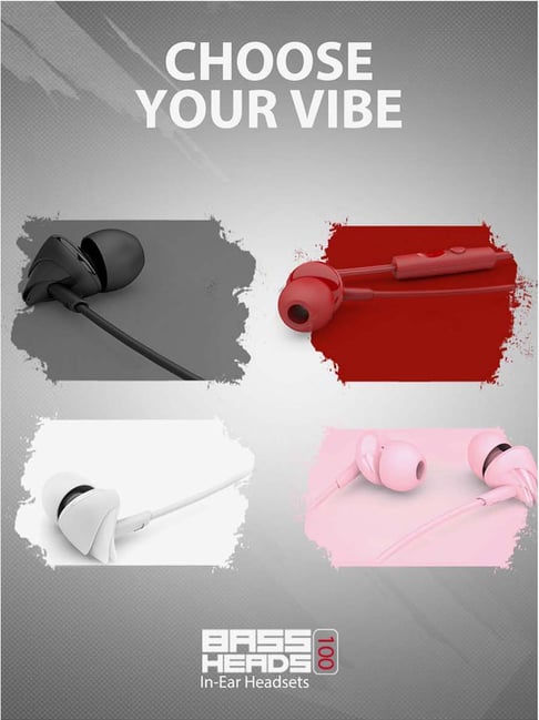 Buy boAt BassHeads 100 T Wired Earphones with Super Extra Bass, Hawk ...