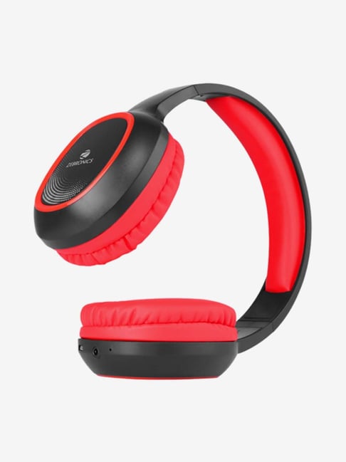Buy Zebronics Thunder Bluetooth Over The Ear Headphone (Red/Black ...