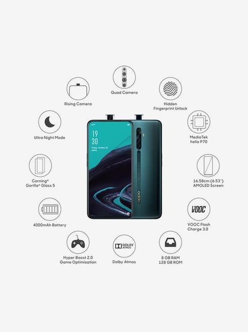 Buy OPPO Reno 2F 128 GB (Lake Green) 8 GB RAM, Dual SIM 4G Online At ...