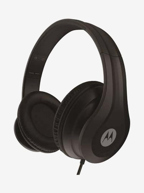 Buy Motorola Pulse 110 Over the Ear Wired Headphones (Black) Online At ...