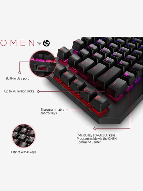 Buy HP Omen Sequencer Optical Mechanical RGB Wired Gaming Keyboard ...