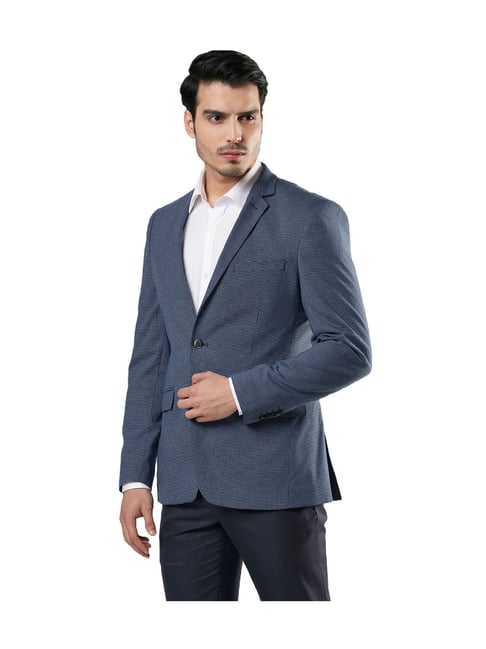 Buy Raymond Dark Blue Slim Fit Blazer for Men Online @ Tata CLiQ