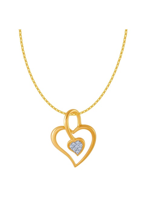 Buy P.C. Chandra Jewellers 14 kt Gold Diamond Pendant Online At Best Price Tata CLiQ