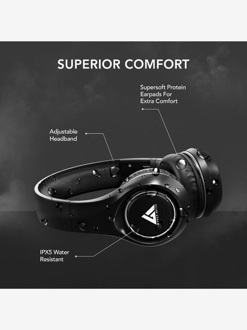 Boult Audio ProBass FluidX Over The Ear Bluetooth Headphones with Mic ...