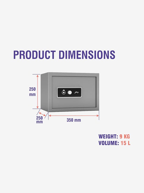 Buy Godrej Security Solutions Forte Pro Key Lock Home Locker (15L ...