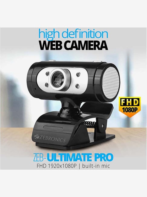 Buy Zebronics Zeb-Ultimate Pro 5MP HD Web Camera with Microphone Online ...