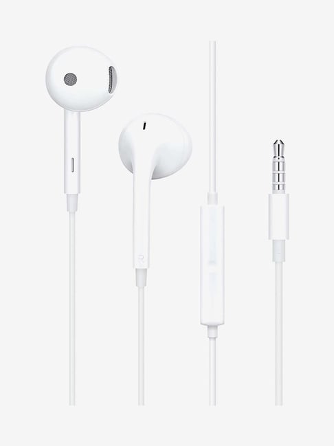 Buy Oppo MH319 Wired Earphone with Microphone (White) Online At Best ...
