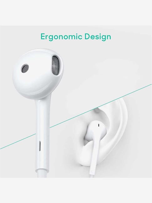 Buy Oppo MH319 Wired Earphone with Microphone (White) Online At Best ...