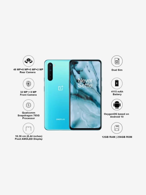 Buy OnePlus Nord 256 GB (Blue Marble) 12 GB RAM, Dual SIM 5G Online at ...