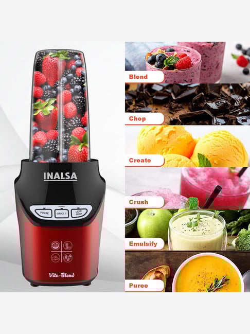 Inalsa Vito Blend 1000W Nutri Blender (Red/Black) from Inalsa at best ...