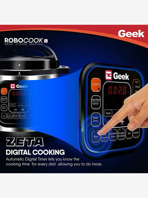 Buy Geek Robocook 5L Electric Cooker with NonStick Pot Online At Best ...