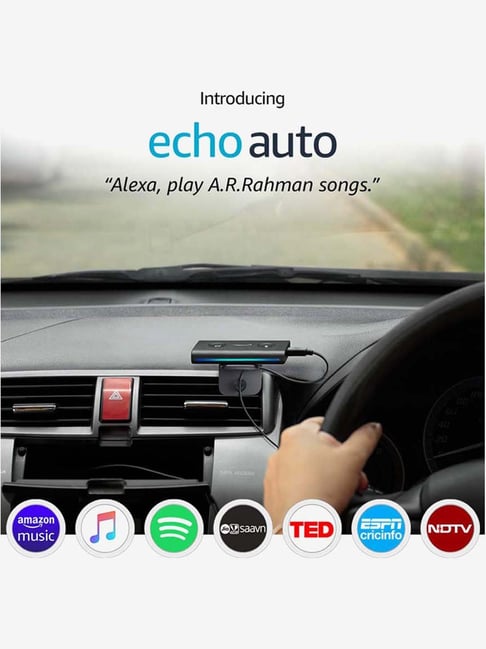 Buy Amazon Echo Auto Smart Device with Amazon Alexa (Black) Online At ...