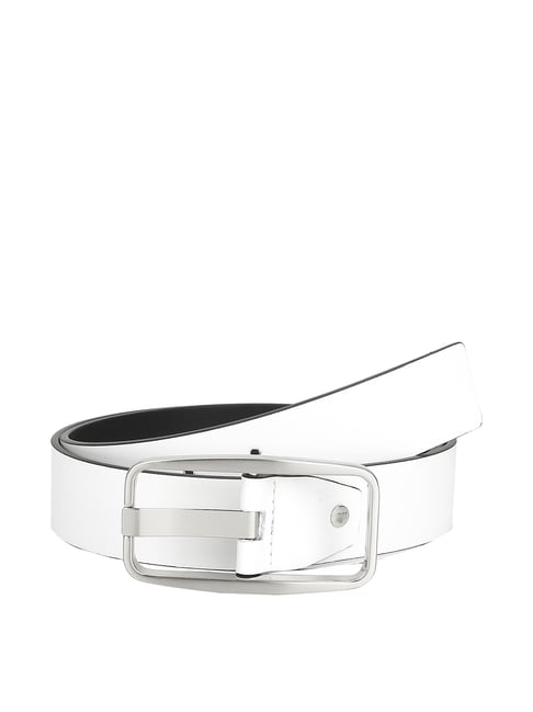 Buy Crust White Leather Waist Belt for Men from top Brands at Best ...