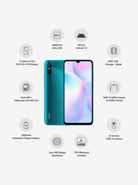 Buy Xiaomi 9i 128 GB (Nature Green) 4 GB RAM, Dual SIM 4G Online At ...