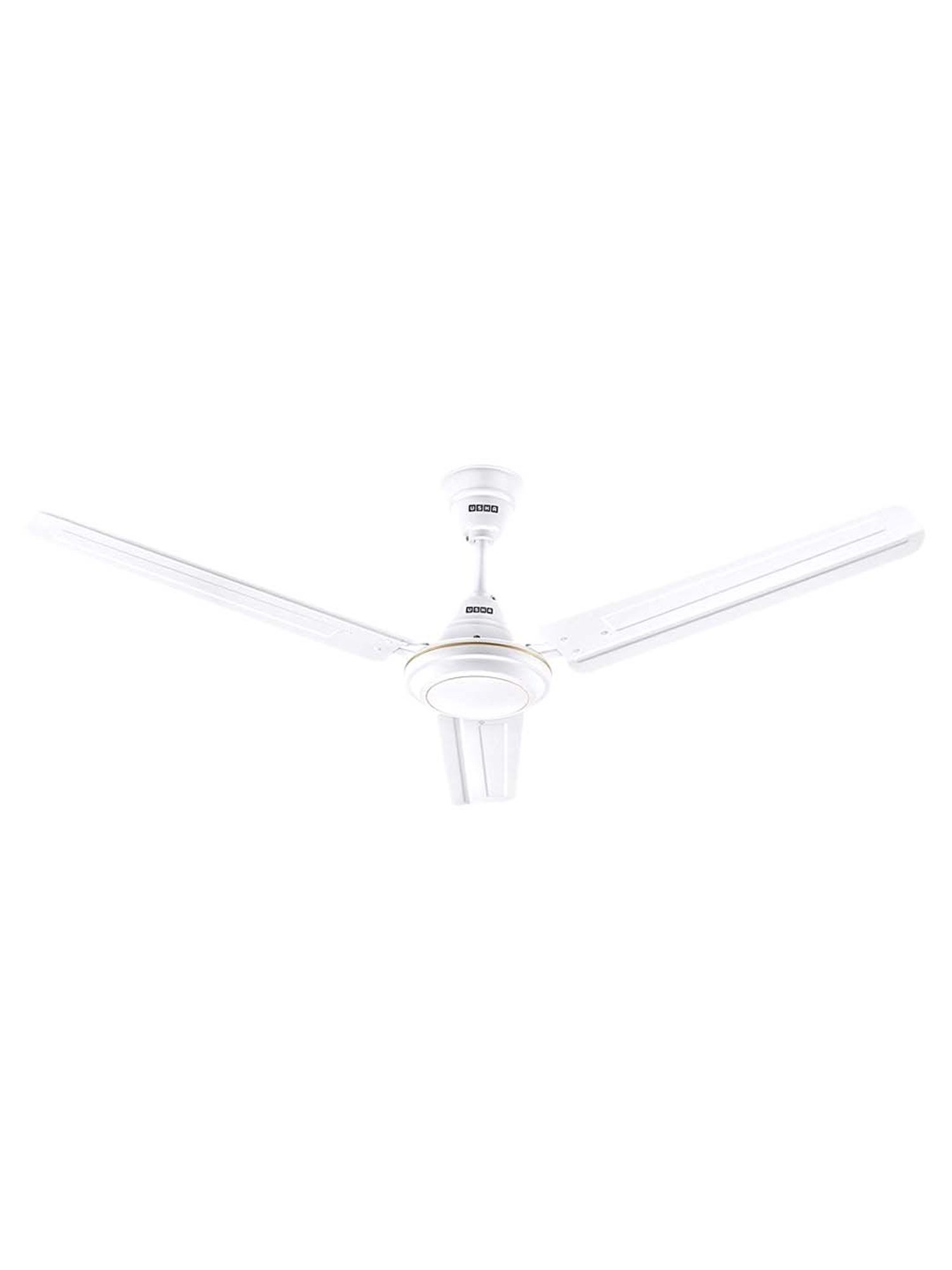 Usha Racer 1200 mm 3 Blades Ceiling Fan (Rich White)-Usha-Electronics ...