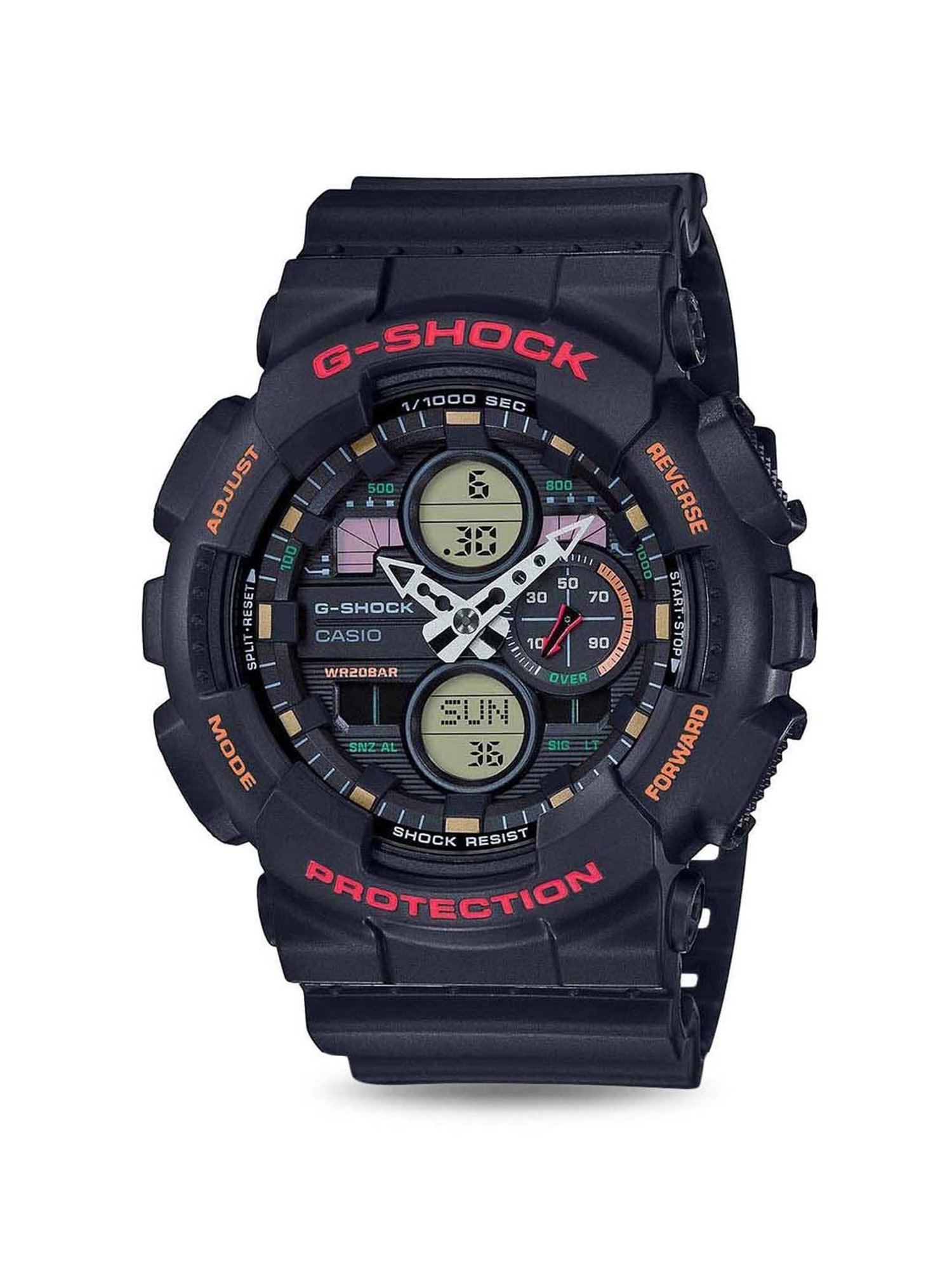 Casio GA-140-1A4DR G-Shock Analog-Digital Watch for Men-Casio-Watches ...