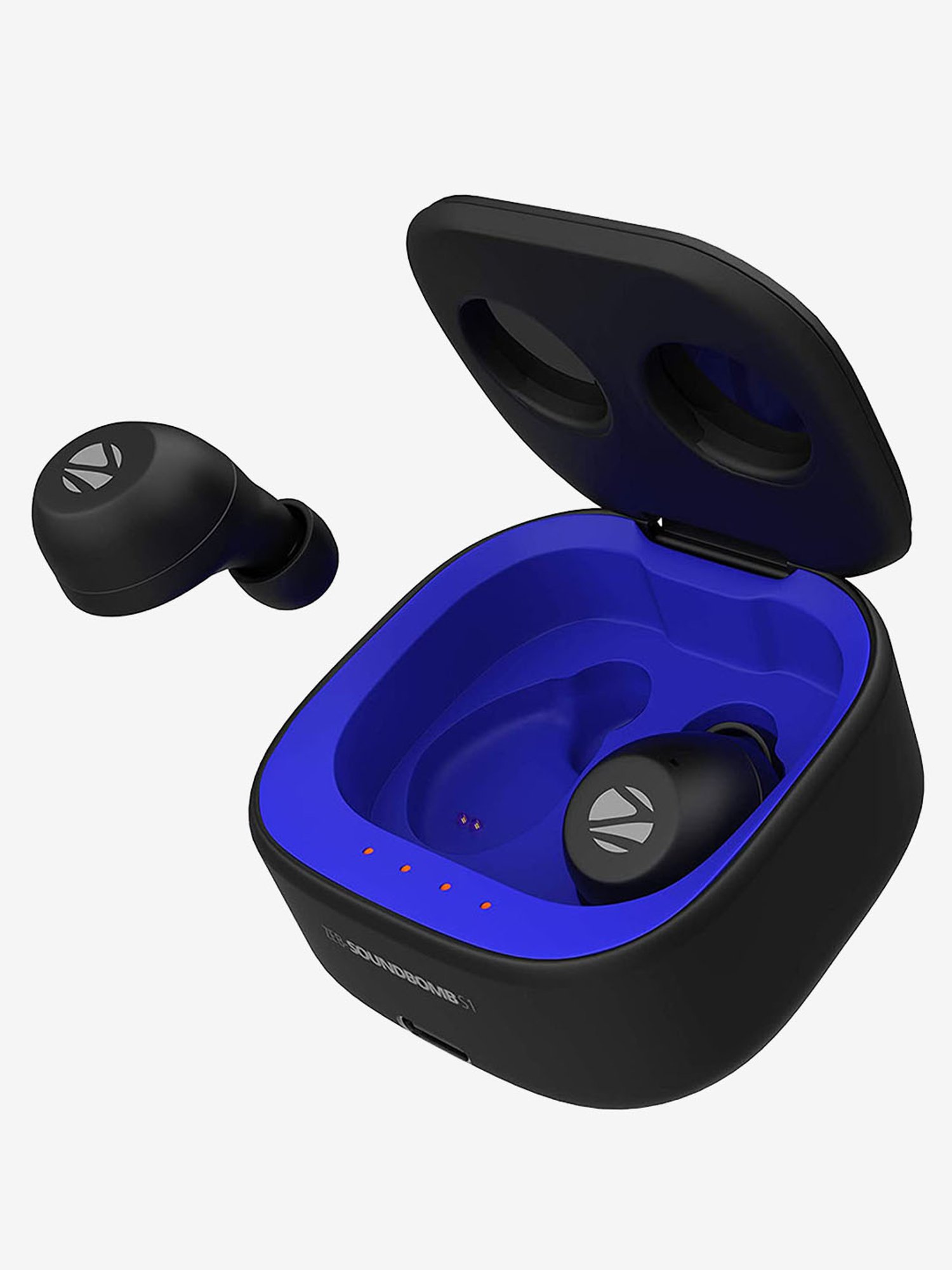 Zebronics Zeb-Sound Bomb S1 True Wireless EarPods with Mic (Blue/Black ...