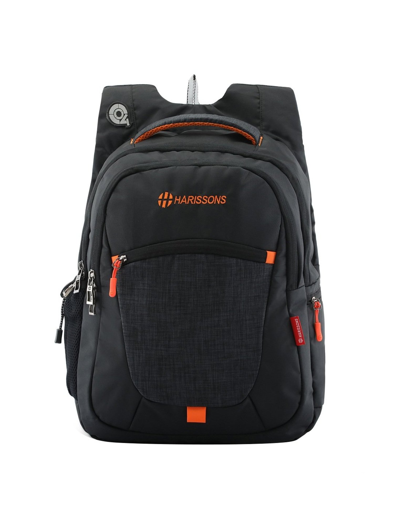 Harissons 39 Ltrs Black & Orange Large Laptop Backpack