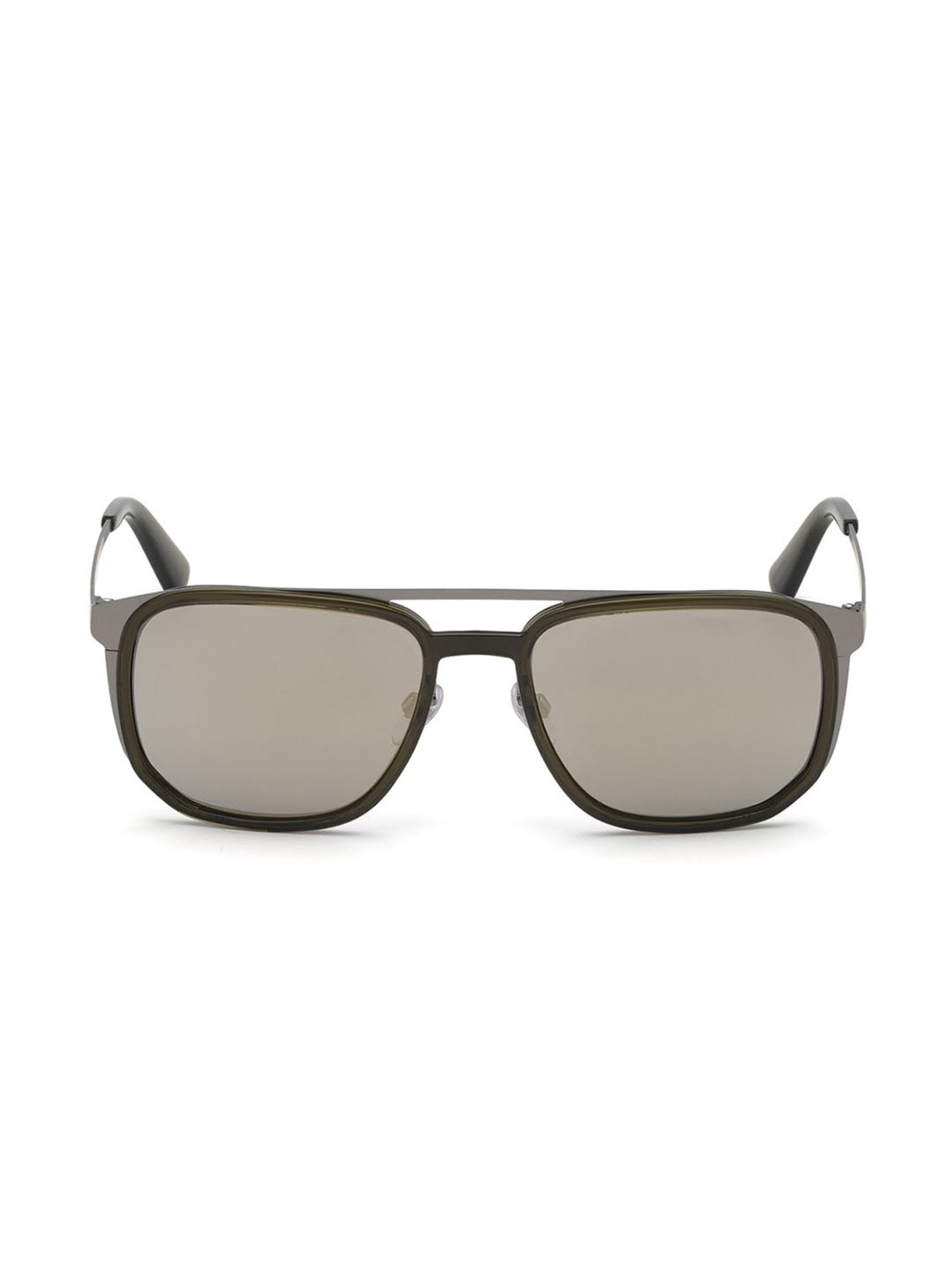 Diesel Grey Square Sunglasses for Men