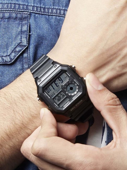 Buy Casio Youth Series AE-1200WH-1AVDF (D097) Digital Watch at Best Price @ Tata CLiQ
