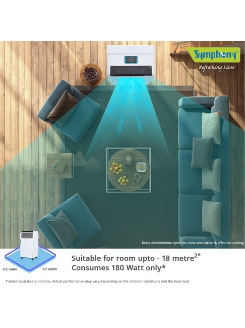 Symphony Touch 35 35L Tower Air Cooler (White) from Symphony at best ...